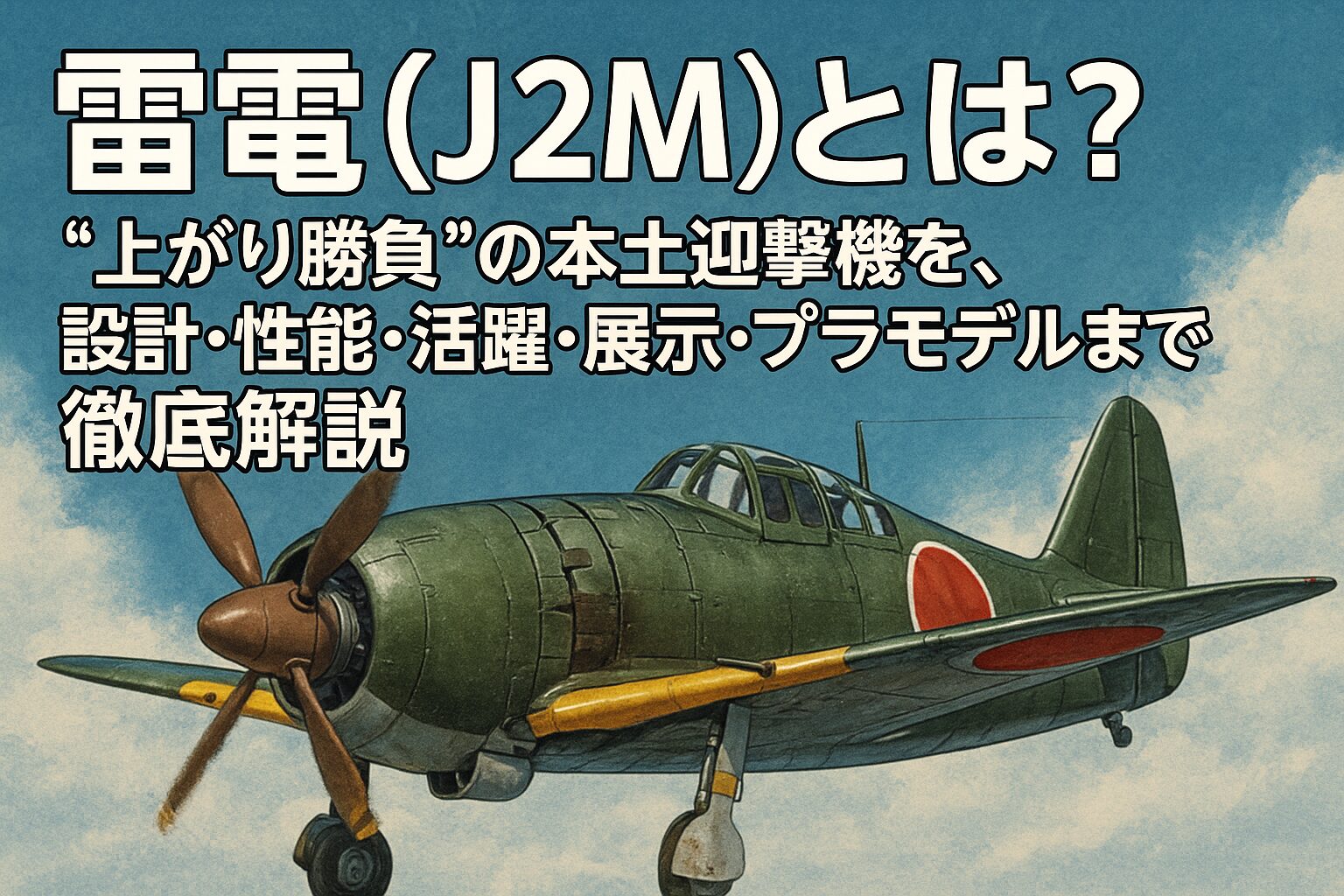 雷電（J2M）とは？――“上がり勝負”の本土迎撃機を、設計・性能・活躍・展示・プラモデルまで徹底解説 | 軍研ノート | 軍事力と戦史の教養メディア