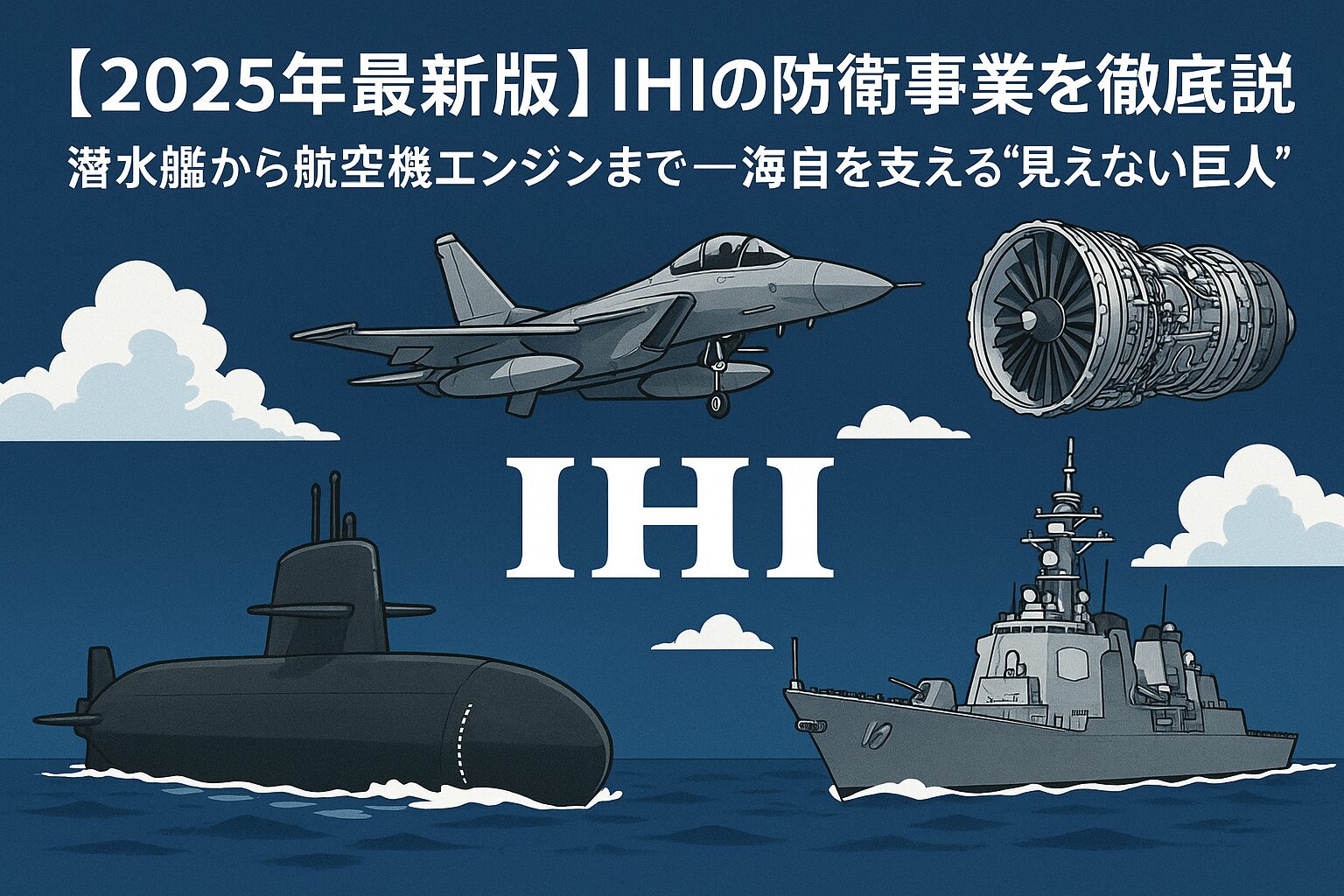 【2025年最新版】IHIの防衛事業を徹底解説｜潜水艦から航空機エンジンまで—海自を支える"見えない巨人"の全貌 | 軍研ノート | 軍事教養メディア