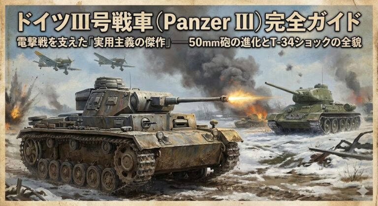 ドイツIII号戦車（Panzer III）完全ガイド｜電撃戦を支えた「実用主義の傑作」——50mm砲の進化とT-34ショックの全貌 | 軍研 ...